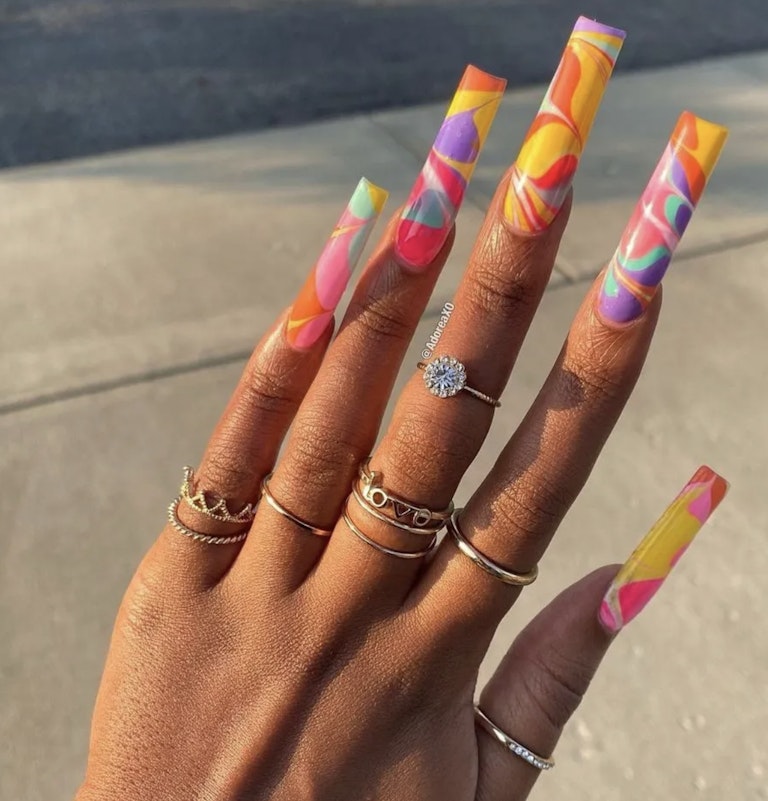 70 Acrylic Nail Ideas To Take To The Salon 2025
