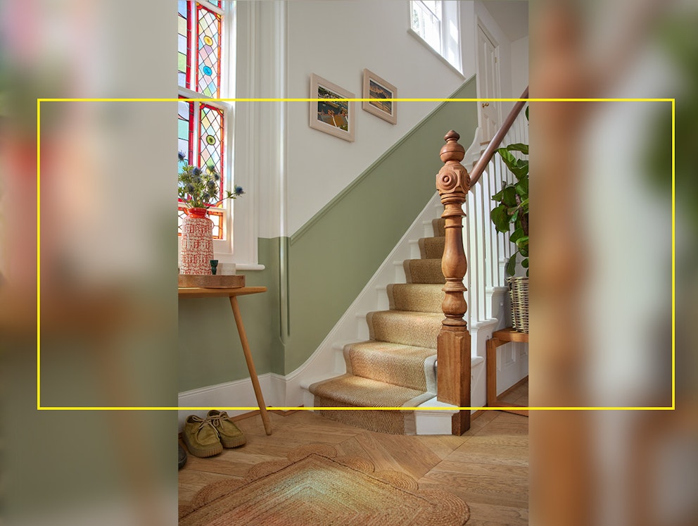 Create A Statement Hallway With Subtle Sage