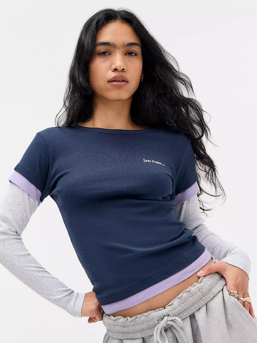 Remember The Early '00s Trend For Layering Tops? It's Back