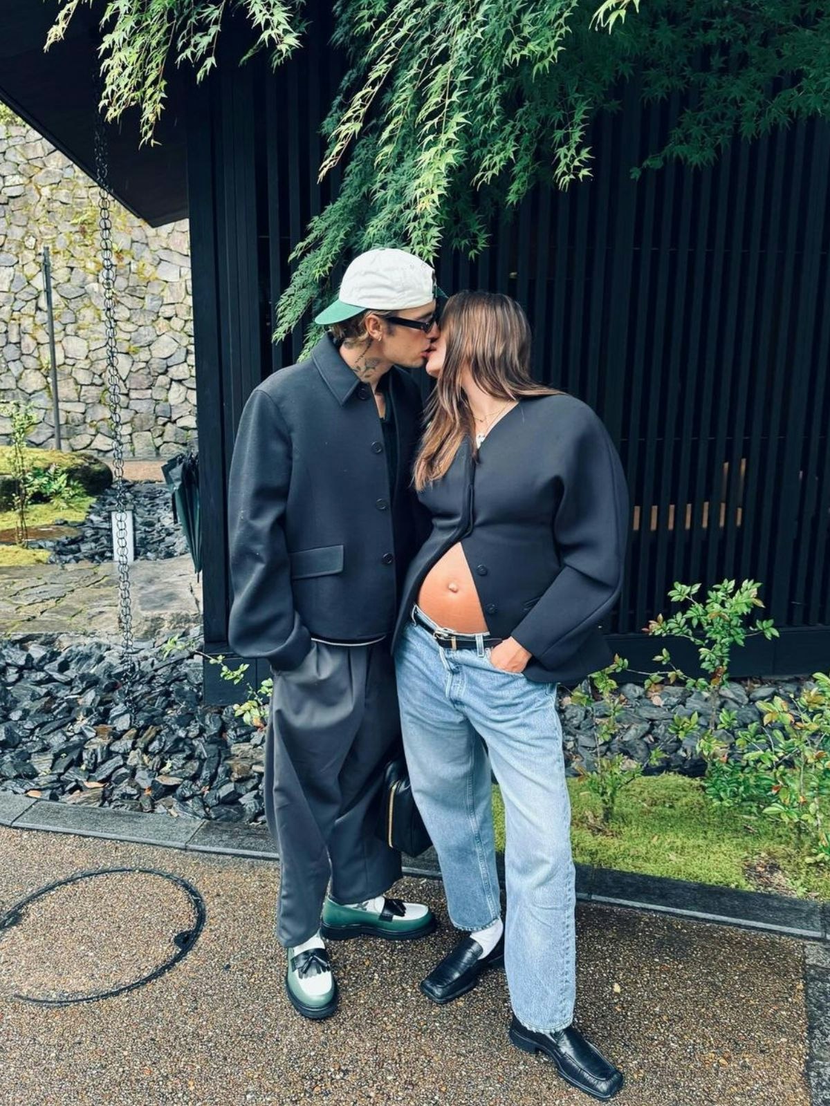 Hailey Bieber's Coolest Pregnancy Outfits, So Far