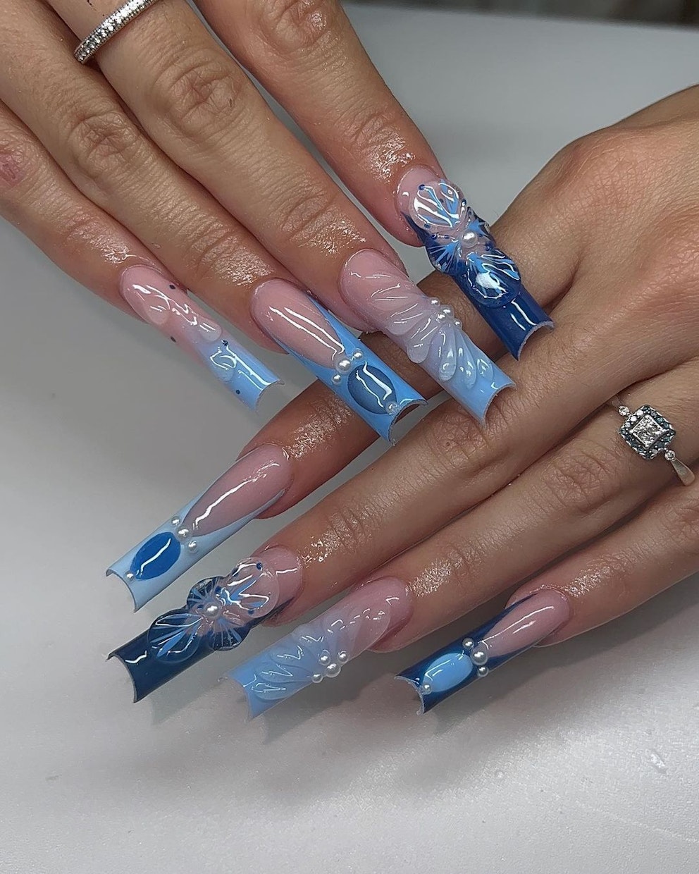 20 Baby Blue Nail Designs You Need To Try in 2024