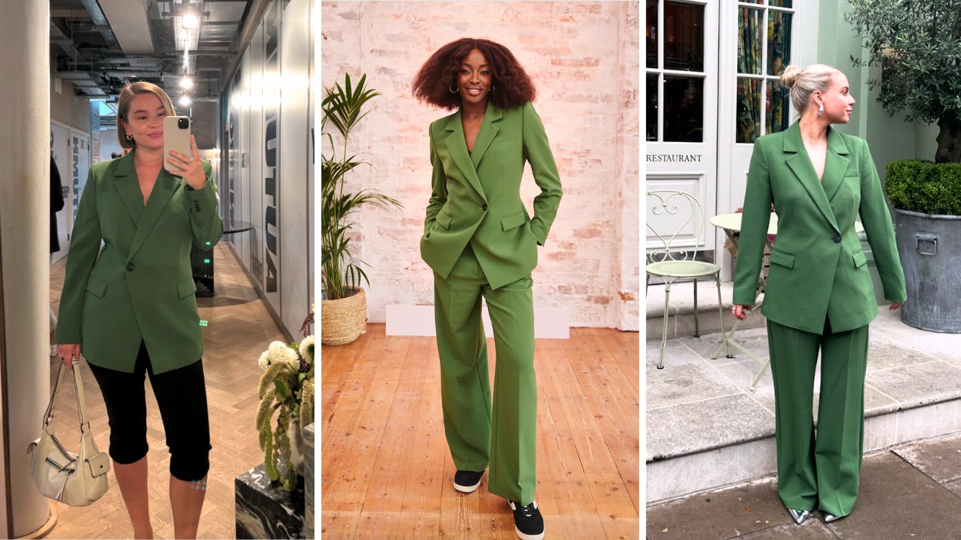 AJ Odudu Just Wore M&S' Green Viral Suit - And It's Selling Out