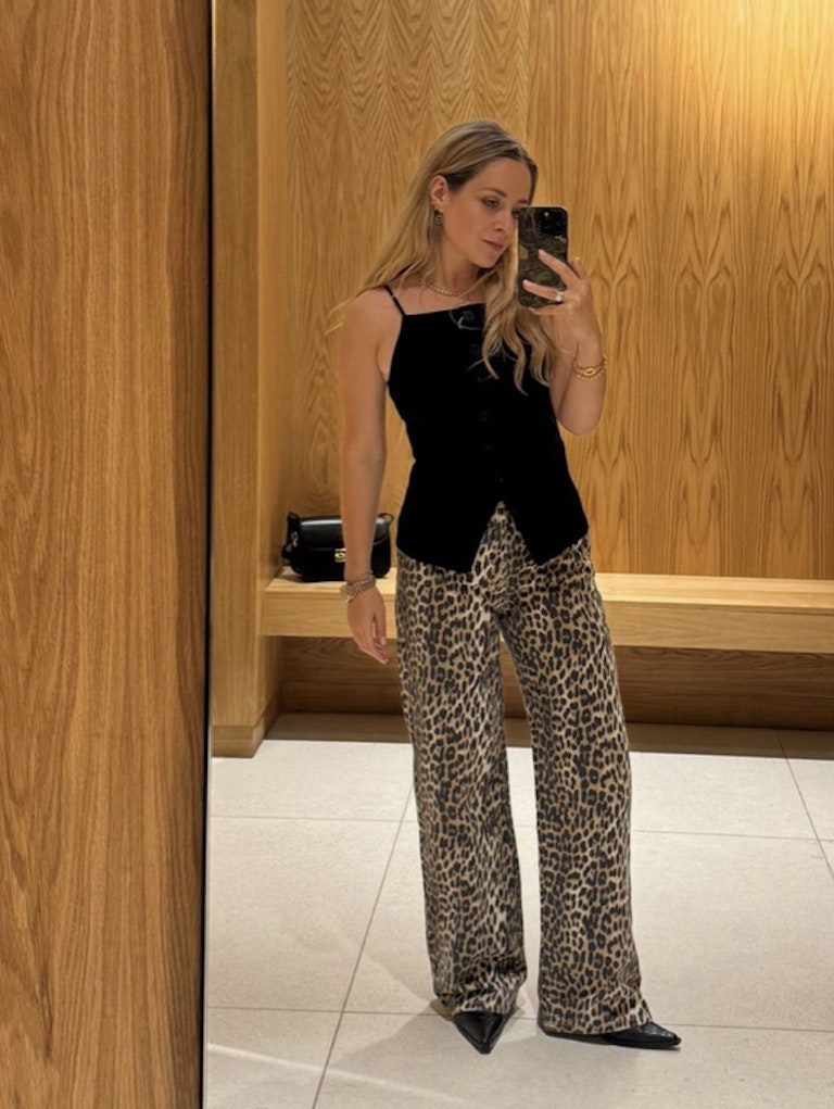 These Mango Leopard Print Jeans Are Everywhere Right Now