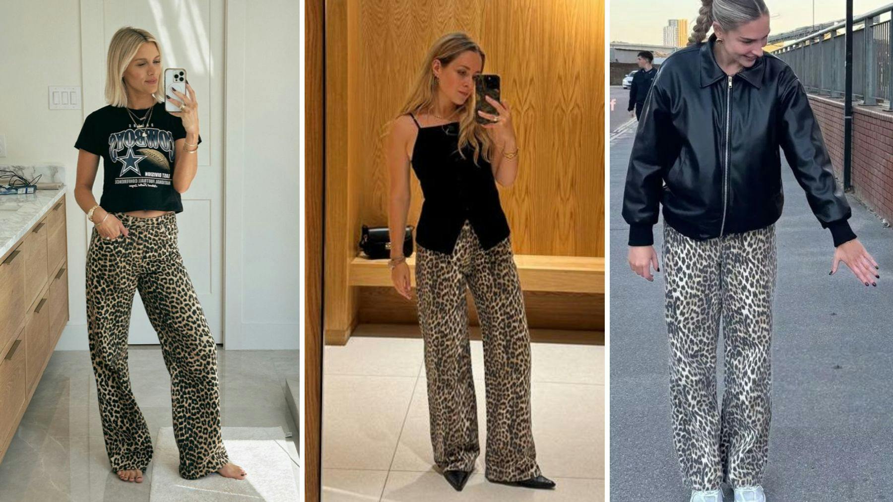 These Mango Leopard Print Jeans Are Everywhere Right Now