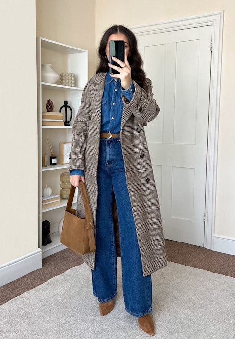 Suddenly, I'm Seeing This M&S Checked Coat Everywhere