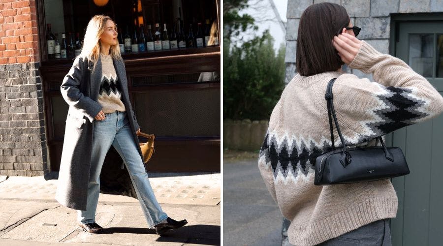 Everyone Is Wearing This Vintage Jumper Trend For Winter