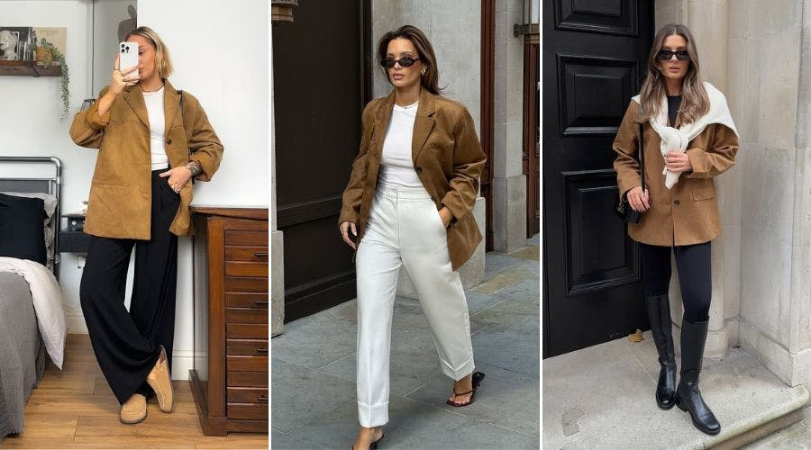 These Are The Best Suede Blazers, Including A Viral H&M Style