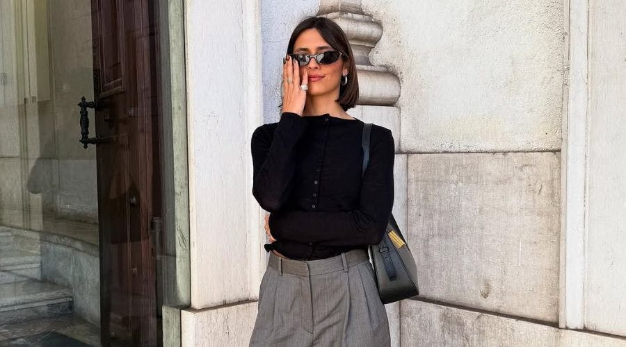 Massimo Dutti Have A Grey Trouser Style That's Hard To Beat