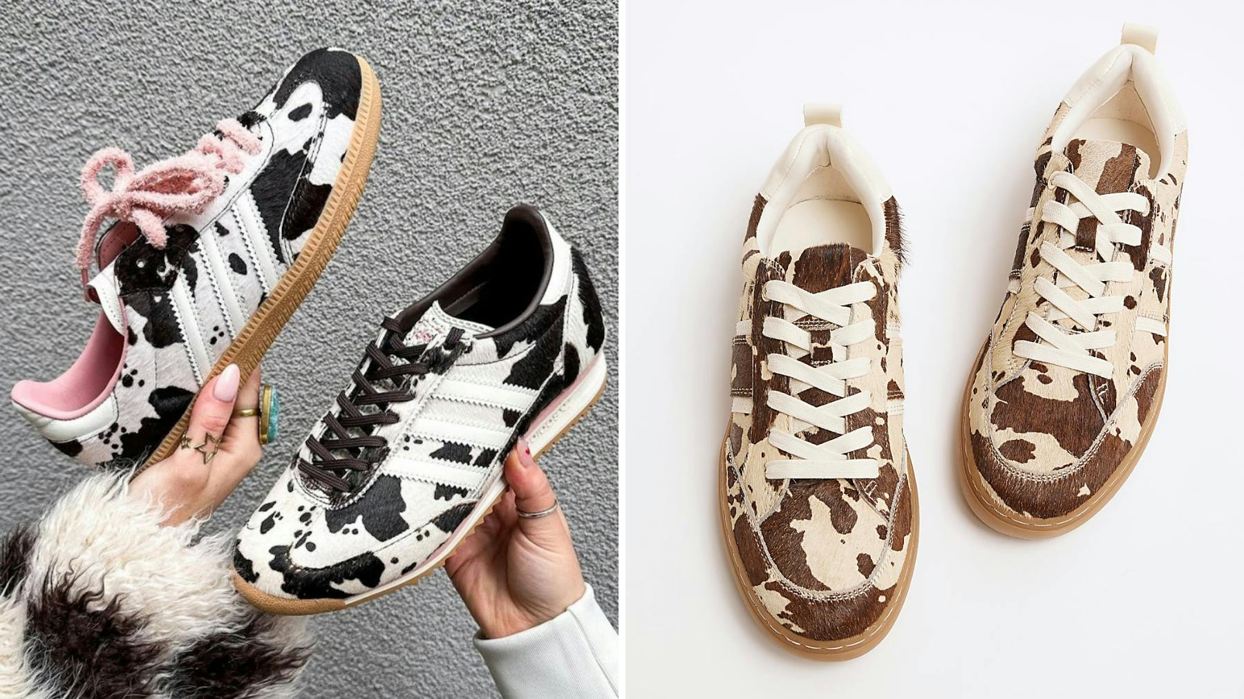 Missed Adidas' Cow Print Trainers? River Island Has a Pair