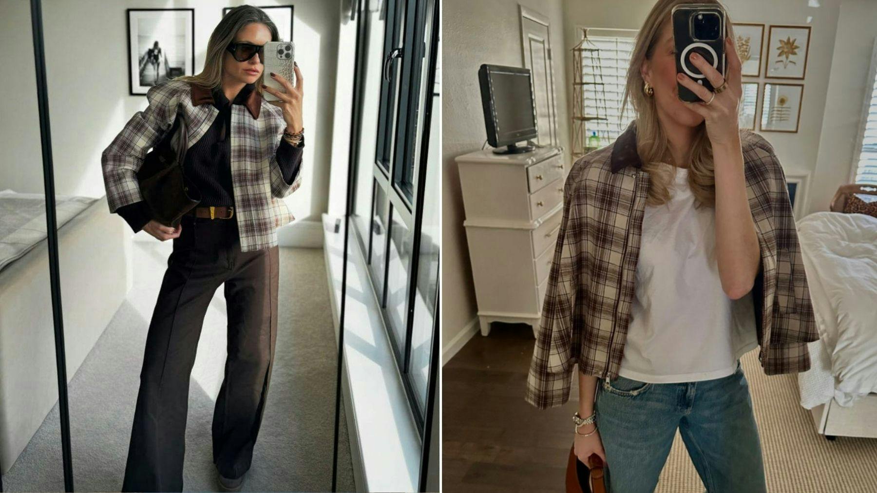 Plaid Jackets Are Everywhere, And This Zara Design Is Perfect