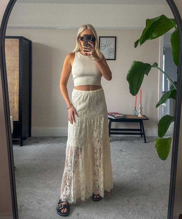 These Are The 10 Best Lace Skirts To Wear This Spring
