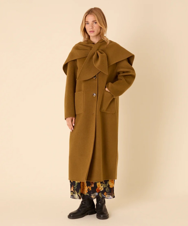 Scarf Coats Are The Style Shop Shop This Spring