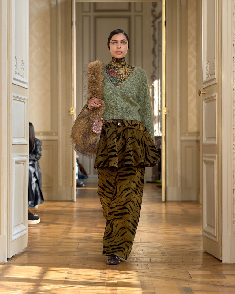 Ganni's Tiger Print Trousers Are Taking Over From Leopard Print Jeans