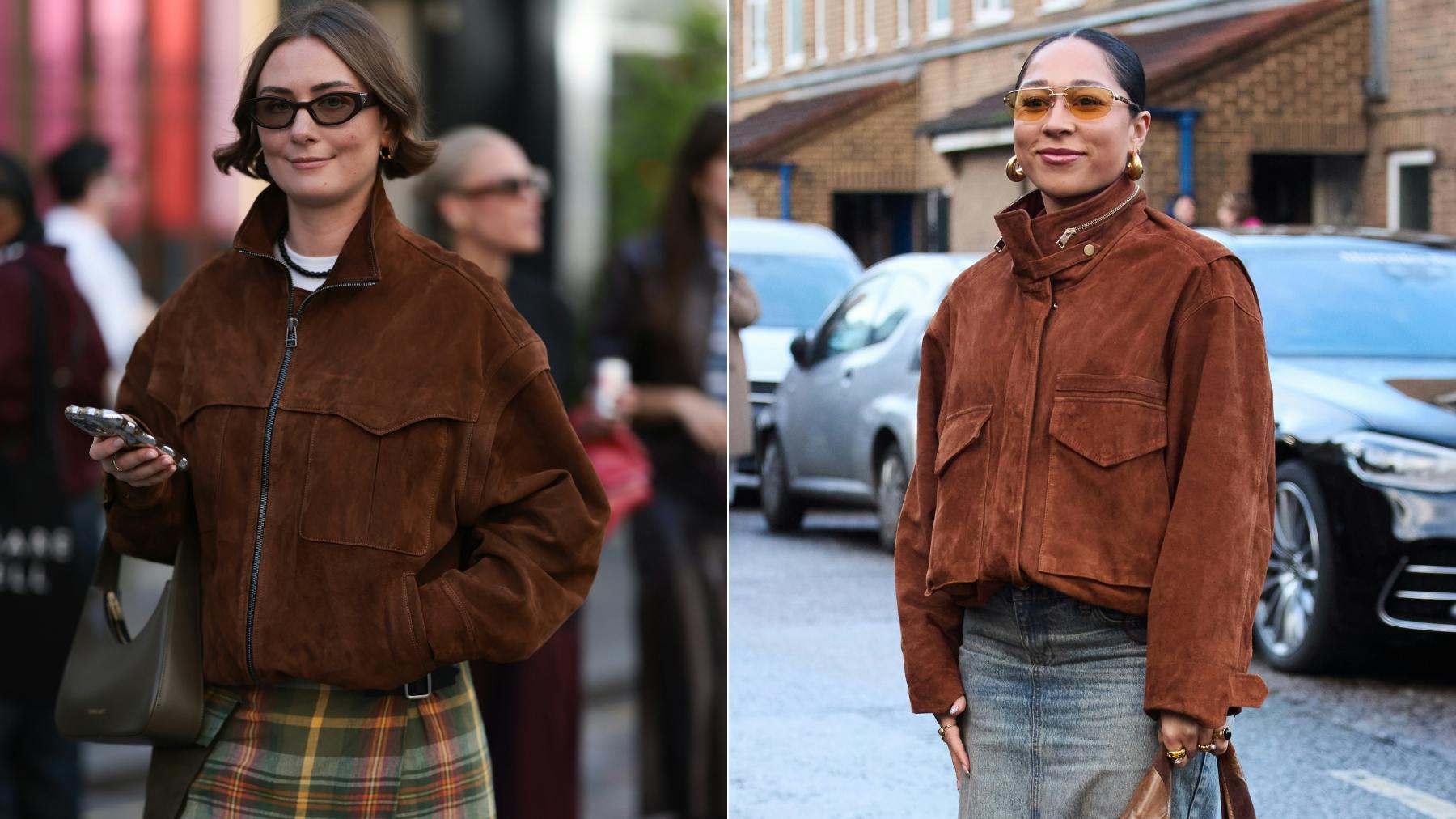 These Suede Bomber Jackets Are Perfect For Spring