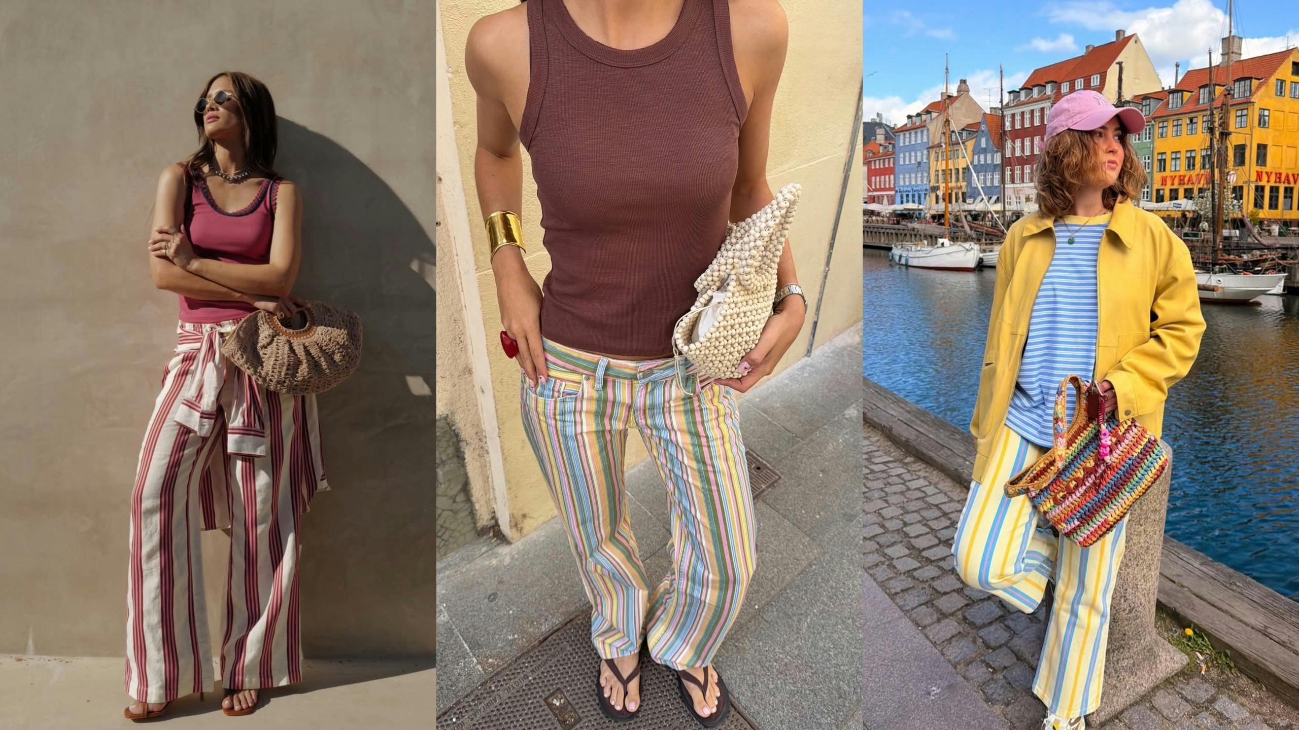Colourful Striped Trousers Are The Trend Of The Season