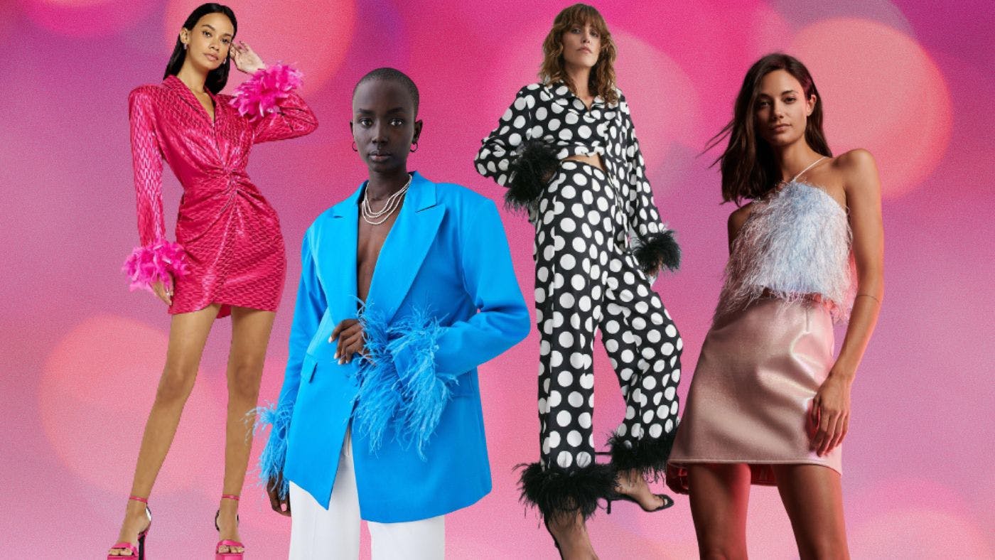 12 of the best feathered fashion buys for your party wardrobe