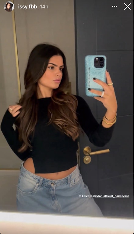 Made in Chelsea’s Issy Francis-Baum shows off Balayage hair ...