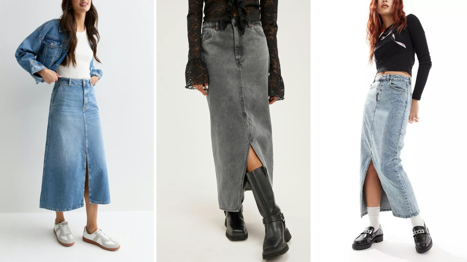 The Best Denim Midi Skirts Under £40