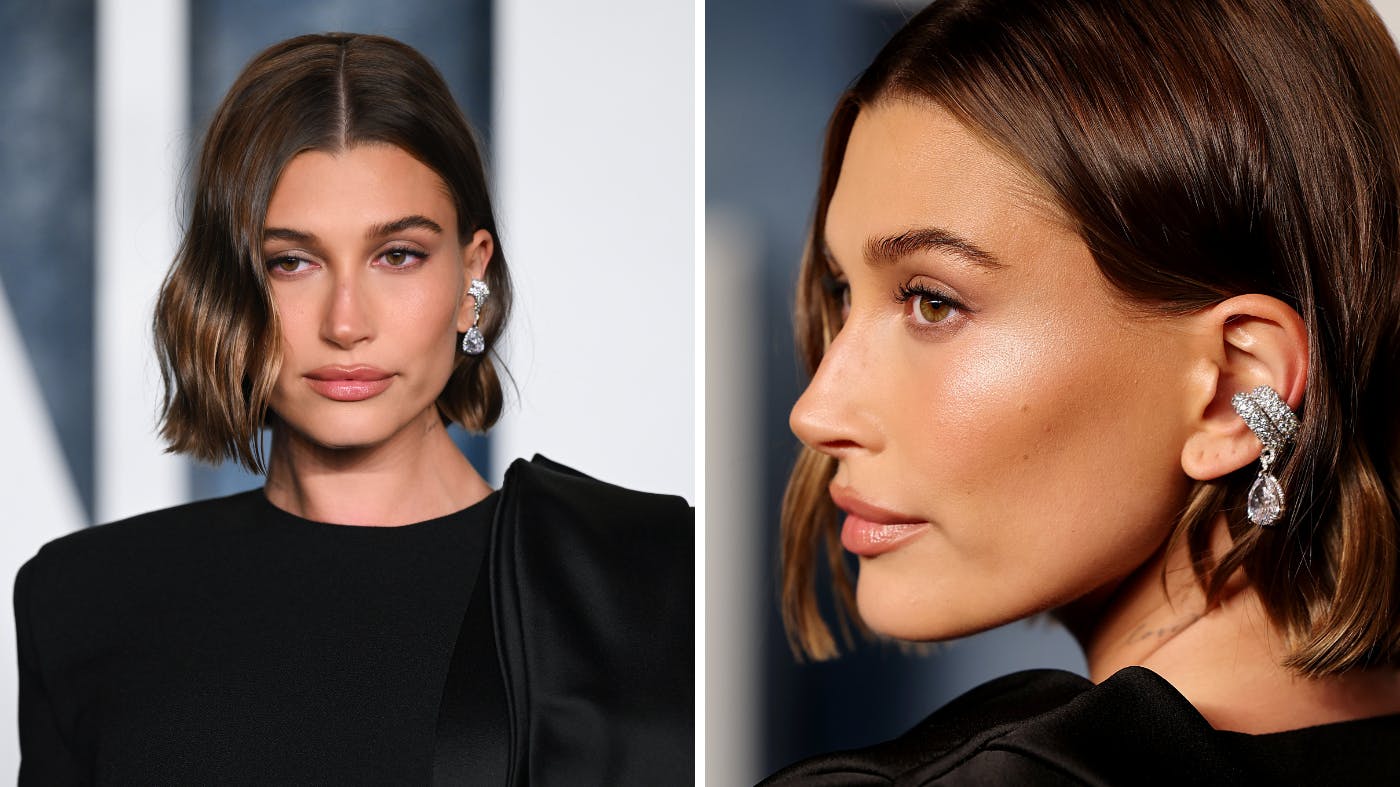 Hailey Bieber’s £7 secret for ridiculously glossy hair at the Oscars ...
