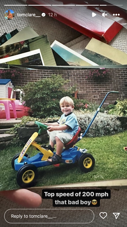 Love Island’s Tom Clare shares platinum blond throwback snap ...