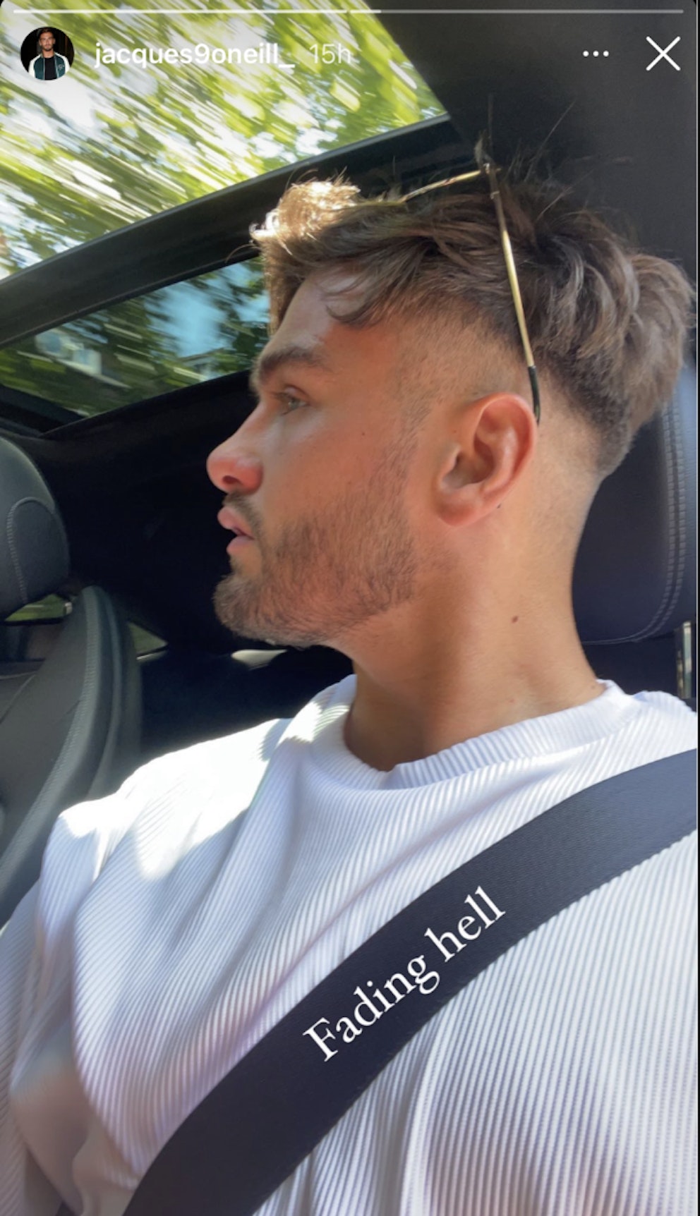 Love Island’s Jacques O’Neill unveils ‘fading hell’ selfie and WOWZER
