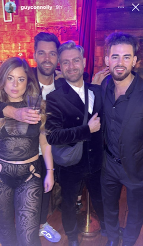 MAFS UK groom Jordan Gayle parties with Made in Chelsea star Guy Connolly.