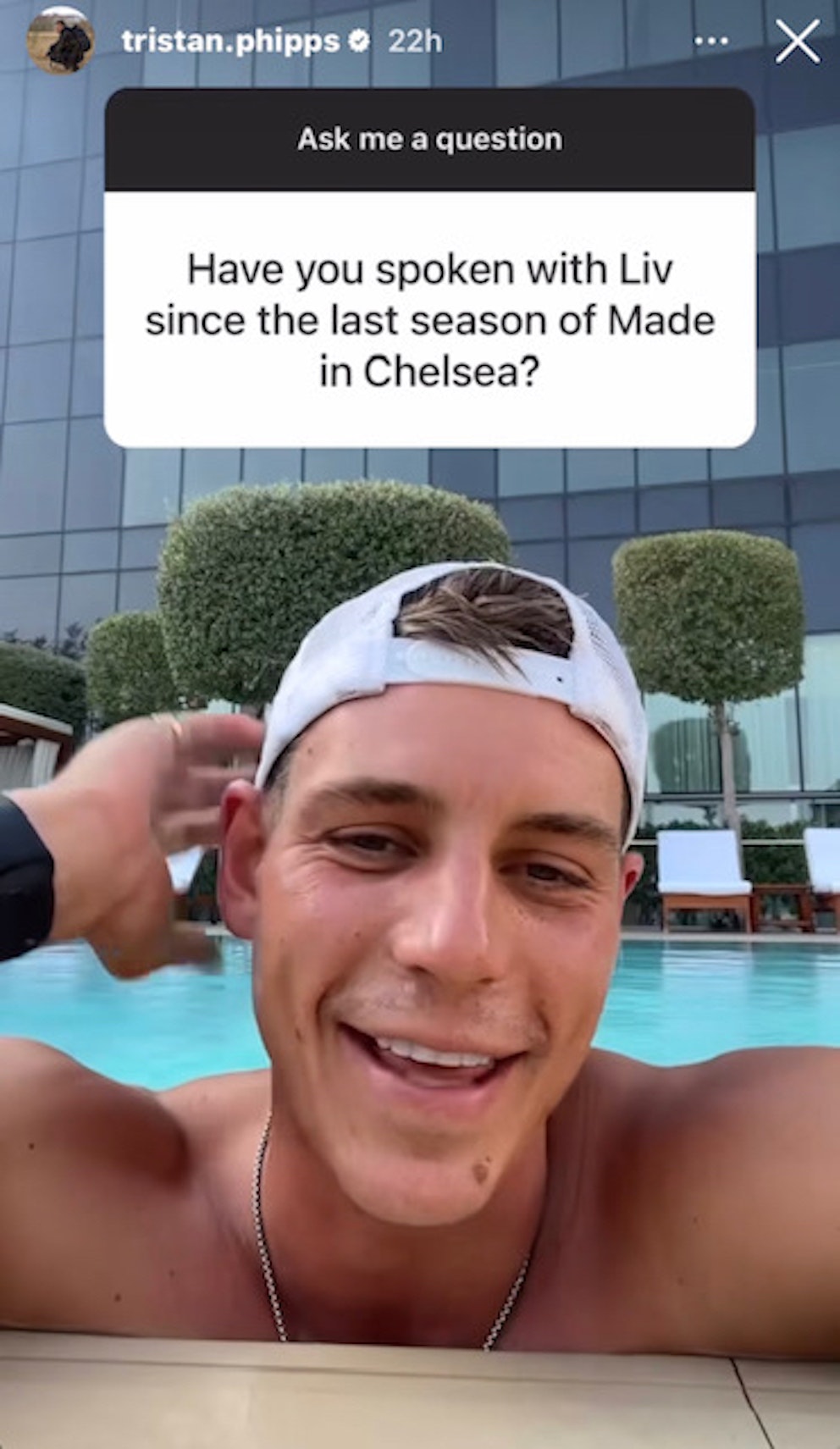 The Made in Chelsea star took to social media to chat about his ...