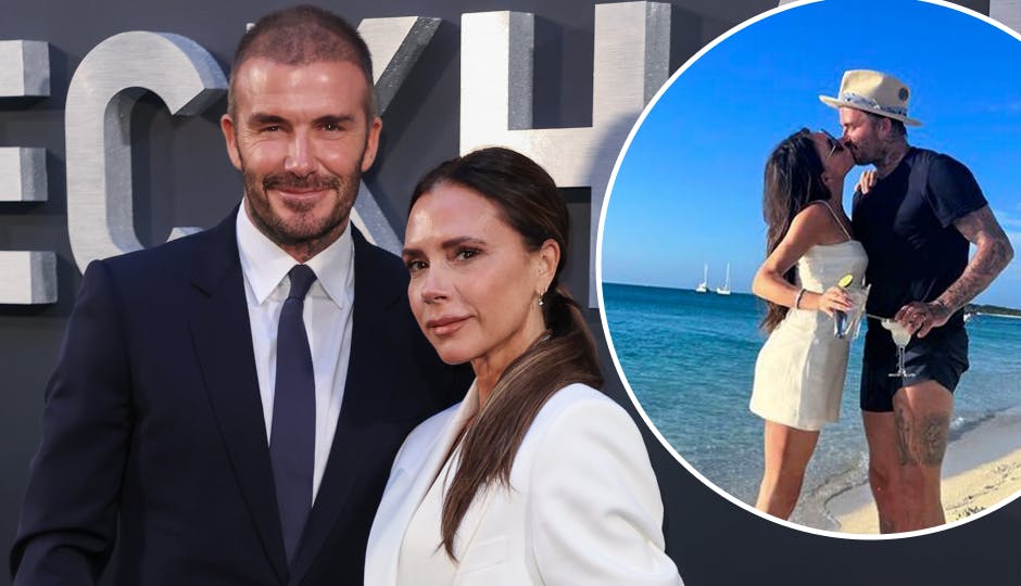 The Beckhams' beach vow renewal