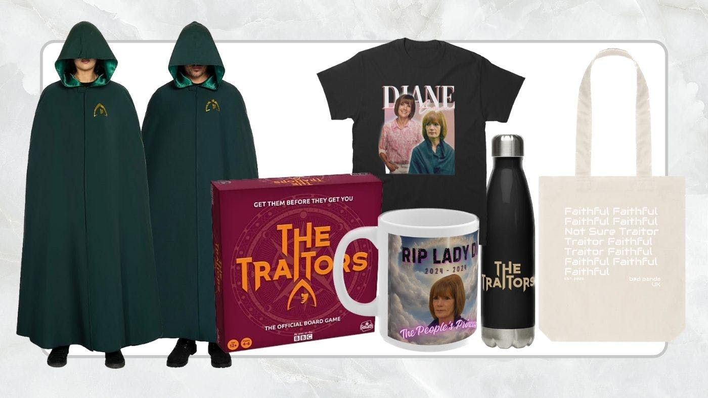 The Traitors Merch 2024: Where to shop the coolest The Traitors mugs, tops and accesories