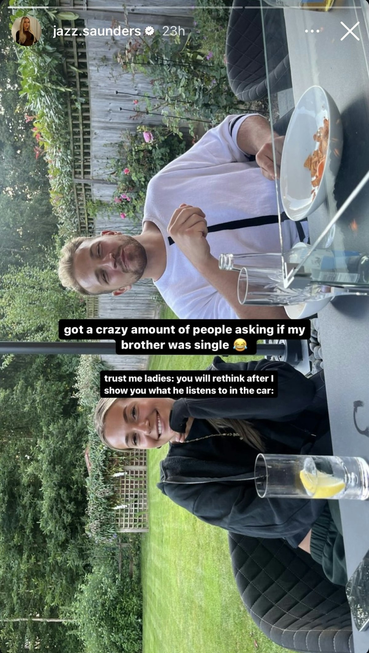 Jazz Saunders shares photos of rarely seen brother and he's the double ...