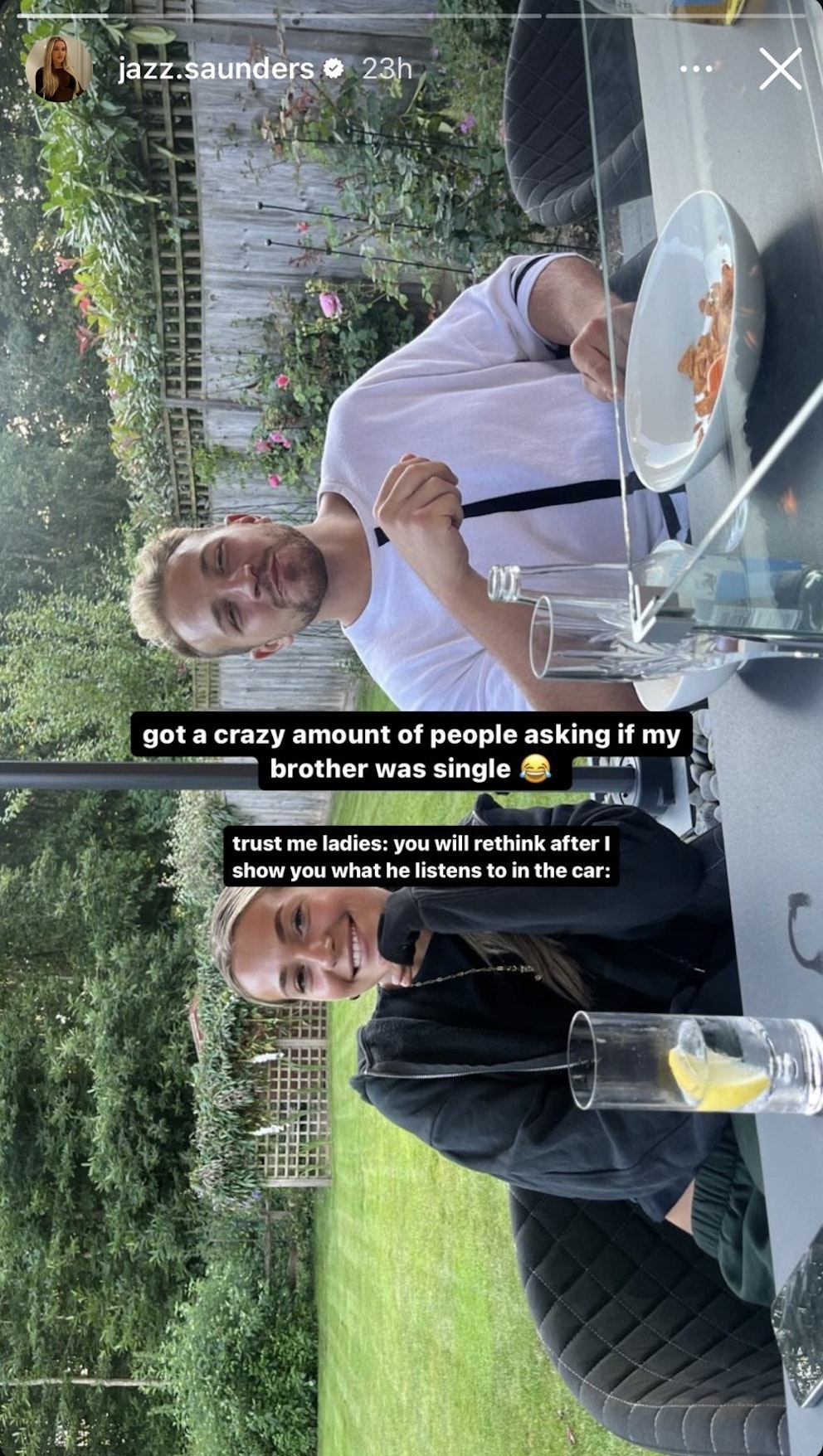 Jazz Saunders shares photos of rarely seen brother and he's the double ...