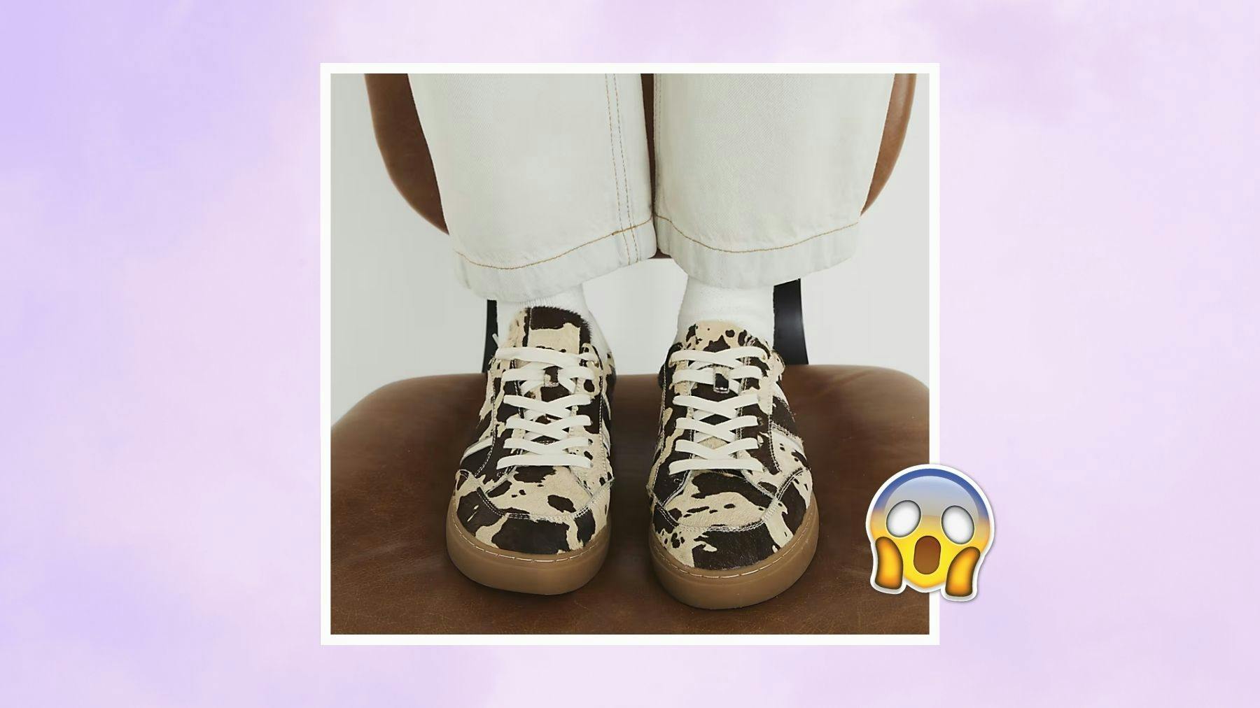 These River Island Cow Print Trainers Are The Ultimate Adidas Dupe
