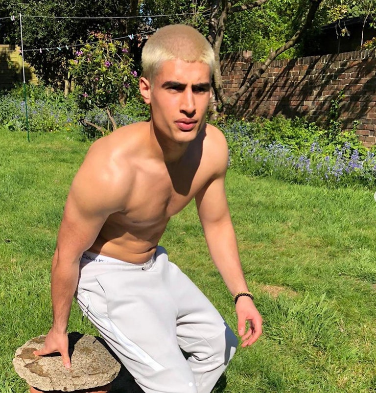 You HAVE to see Love Island's Samraj with bleach blond hair