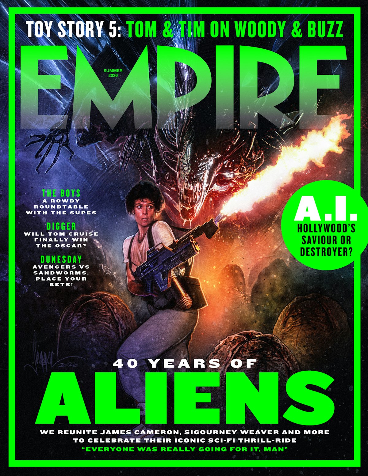 Empire’s Aliens 40th Anniversary Covers Revealed