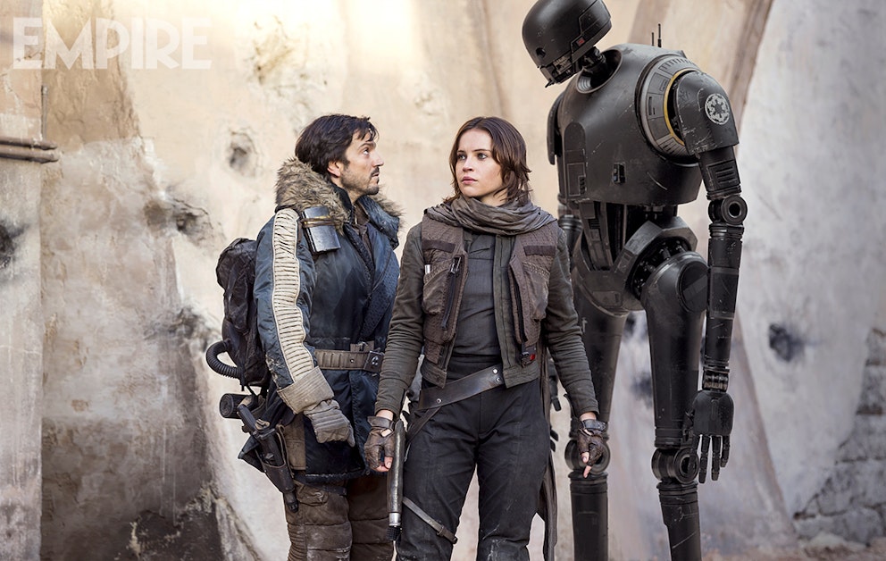 Rogue One: exclusive new look at Jyn Erso, Cassian Andor and K-2SO ...