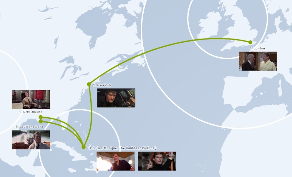 Empire’s James Bond Travel Map | Movies | Empire