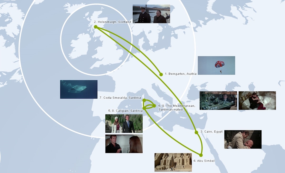 Empire’s James Bond Travel Map | Movies | Empire