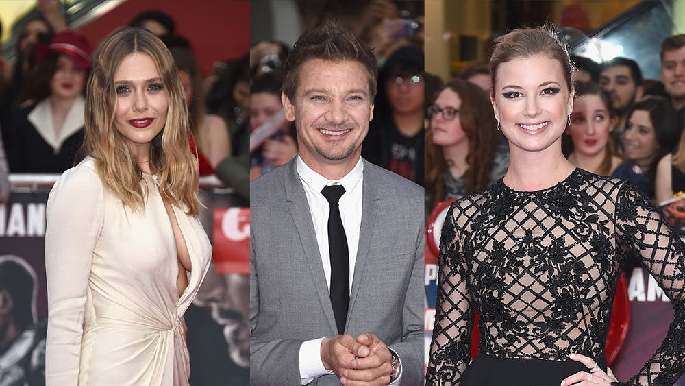 Jeremy Renner, Elizabeth Olsen and Emily VanCamp talk Civil War ...