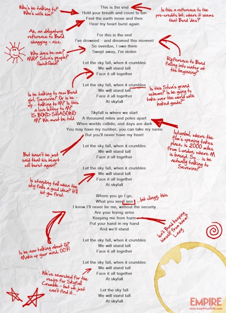 Adele S Skyfall Lyrics Decoded Movies Empire