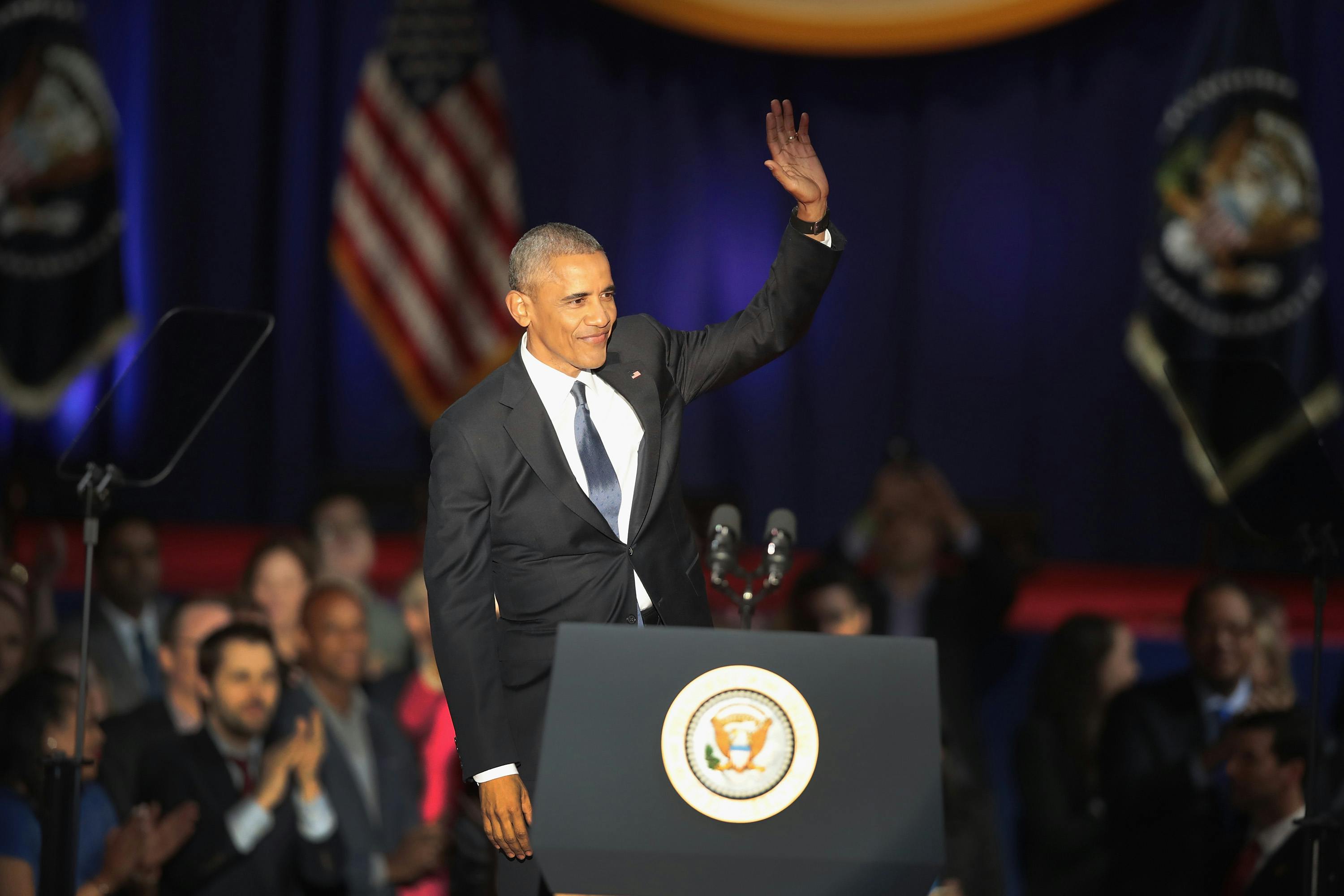 The Sweetest Moments From Barack Obama S Farewell Speech Grazia