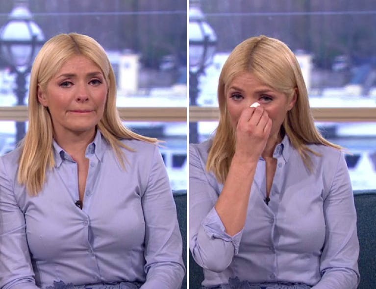 Holly Willoughby broke down in tears during an emotional interview on ...