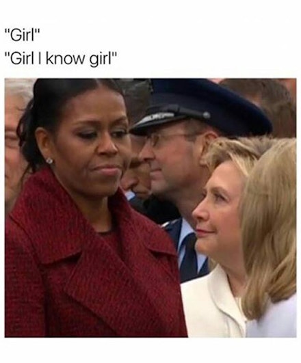 Michelle Obama Explains Her Infamous Side-Eye Meme At Trump’s ...