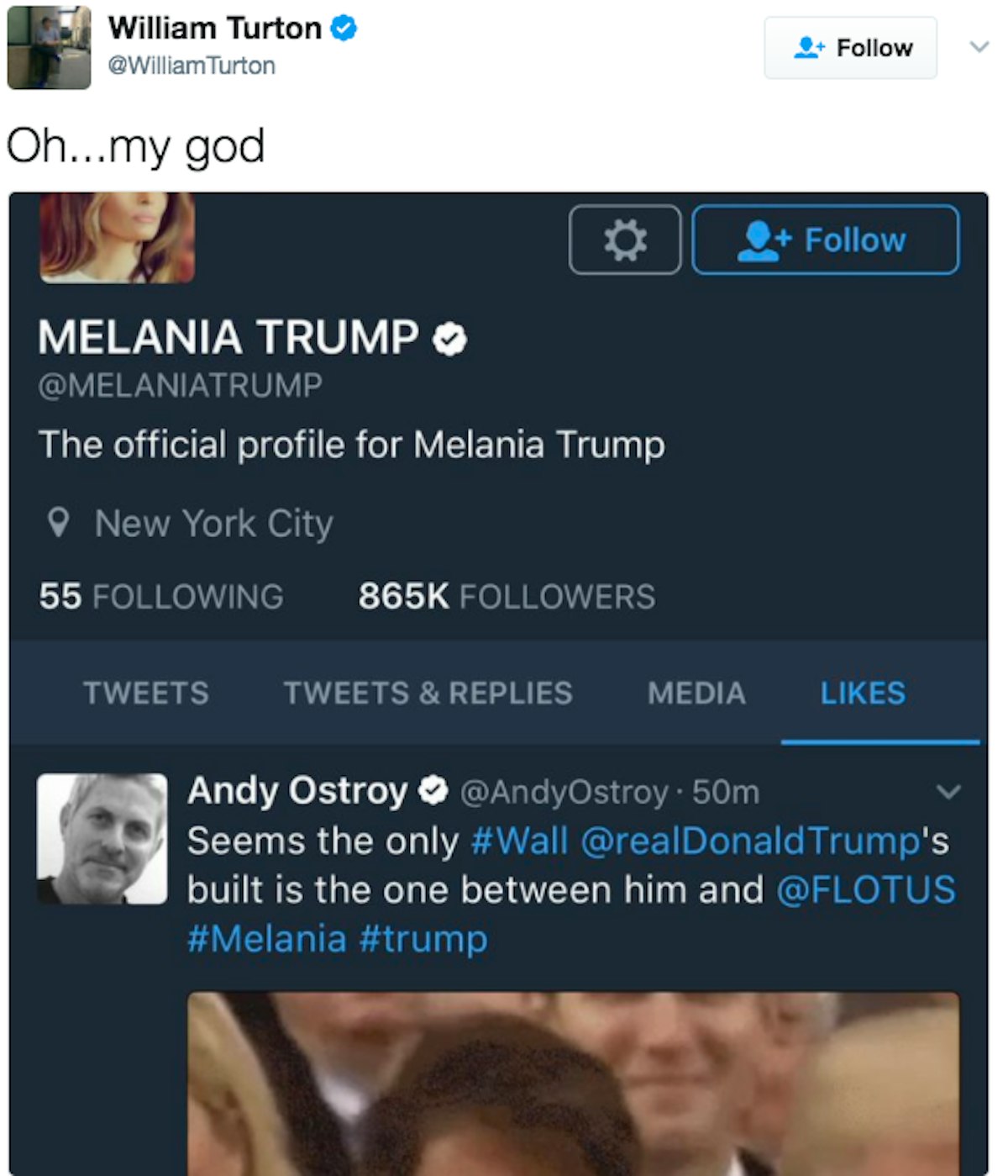Did Melania Trump Like A Tweet Making Fun Of Her Marriage To Donald ...
