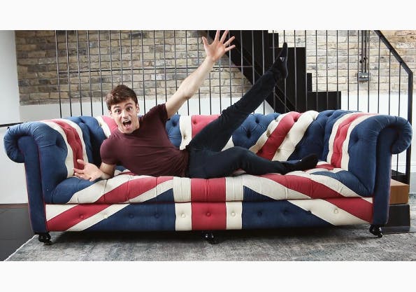 You HAVE to see inside Tom Daley’s insanely patriotic home! | Closer