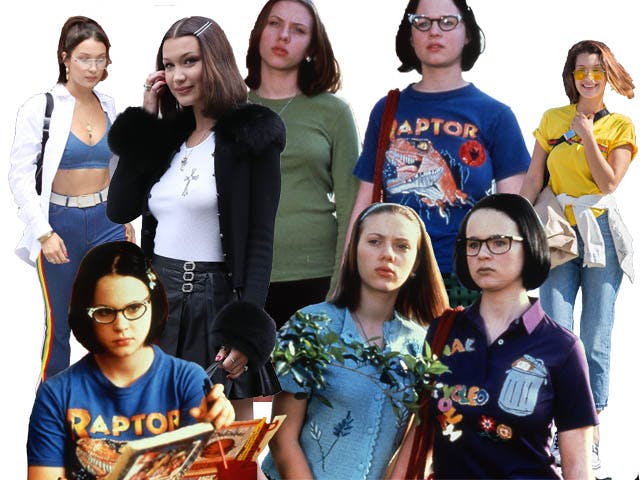Bella Hadid Is Dressing Like Enid From Ghost World Film - Grazia