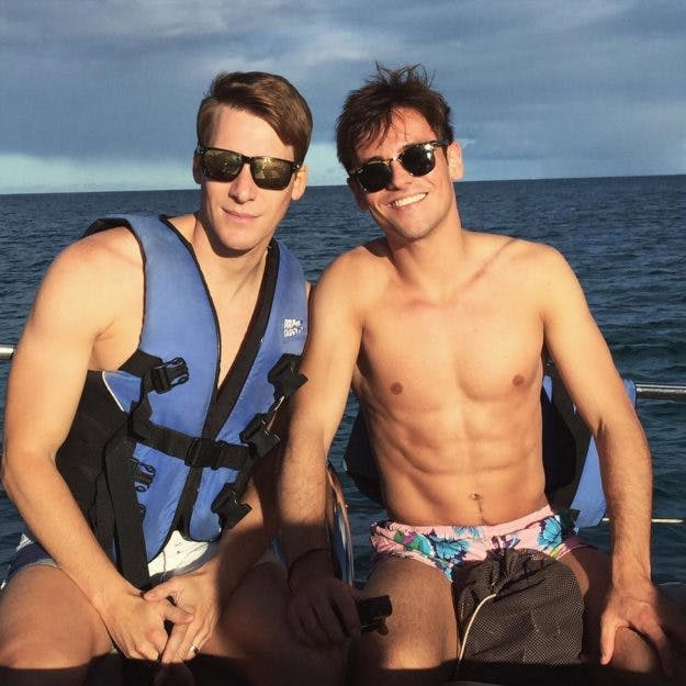 Tom Daley returns from his honeymoon with husband Dustin Lance Black ...