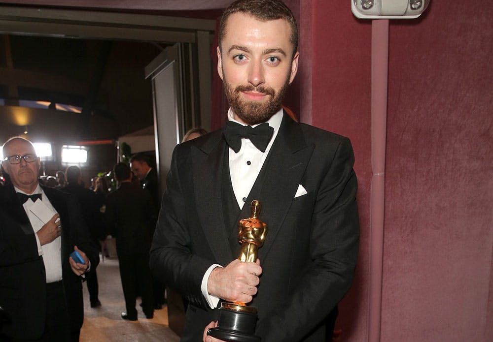 Sam Smith dedicates his Oscar to the LGBT community in emotional speech ...