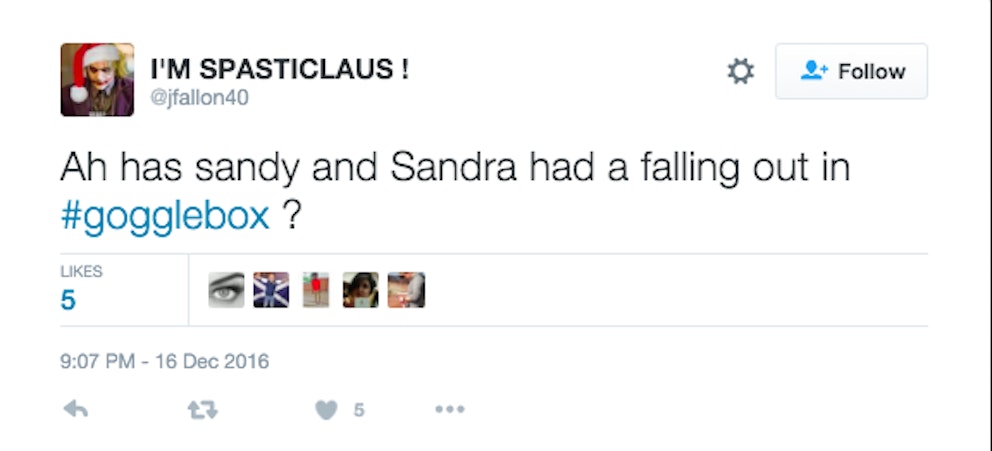 Googlebox fans go into MELTDOWN as Sandra and Sandi were separated last ...