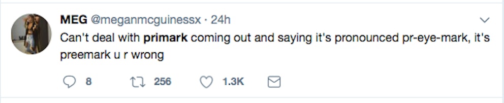 Primark reveals how to pronounce its name