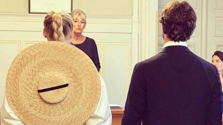 Claire Courtin-Clarins' Wedding Look Is The Most Fash We've Ever Seen ...